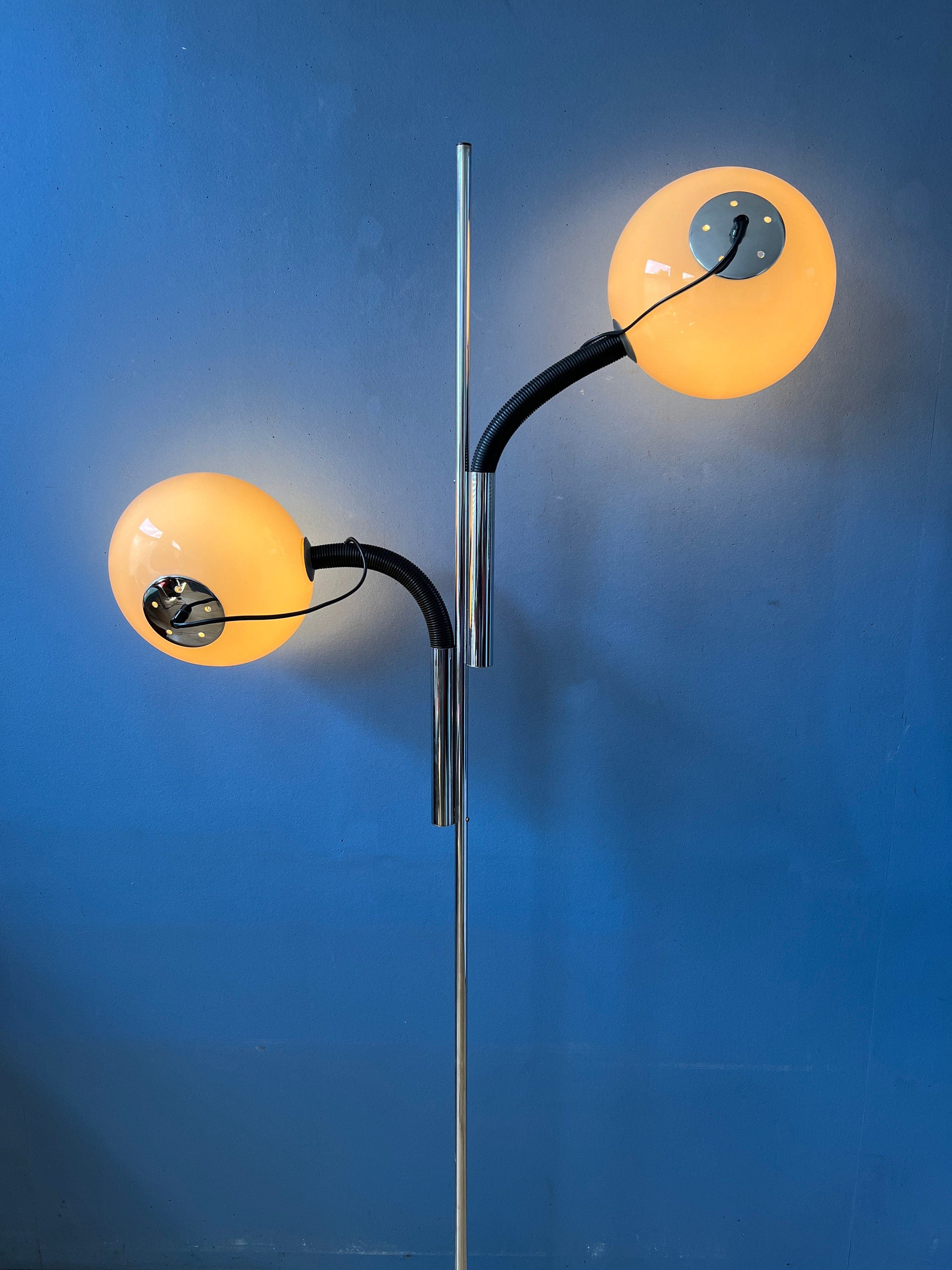 Mid Century Steinhauer Mushroom Floor Lamp - Space Age 70s Standing Li ...