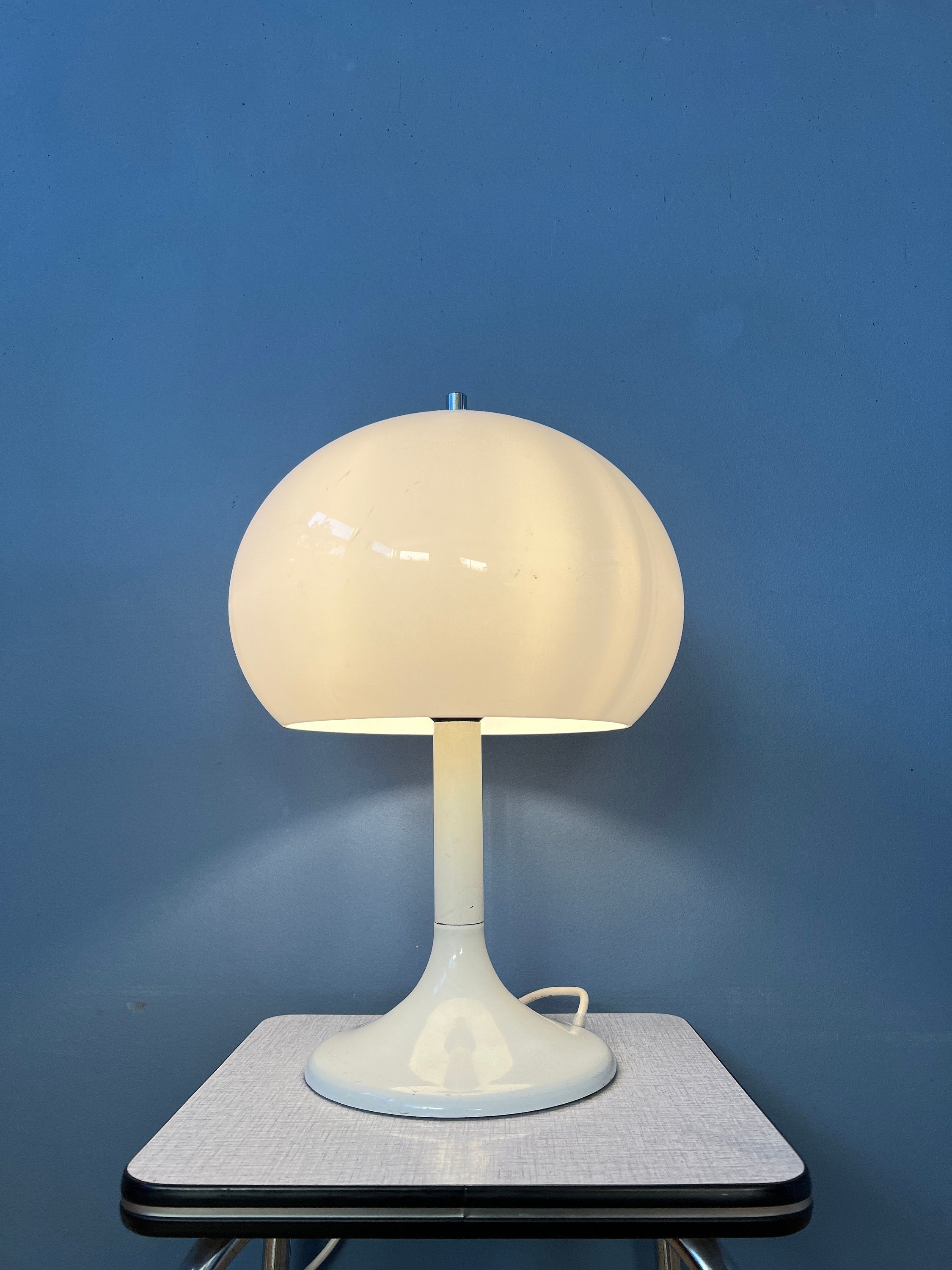 Mushroom Table Lamp by Dijkstra | Space Age Desk Light – VintageChampignon